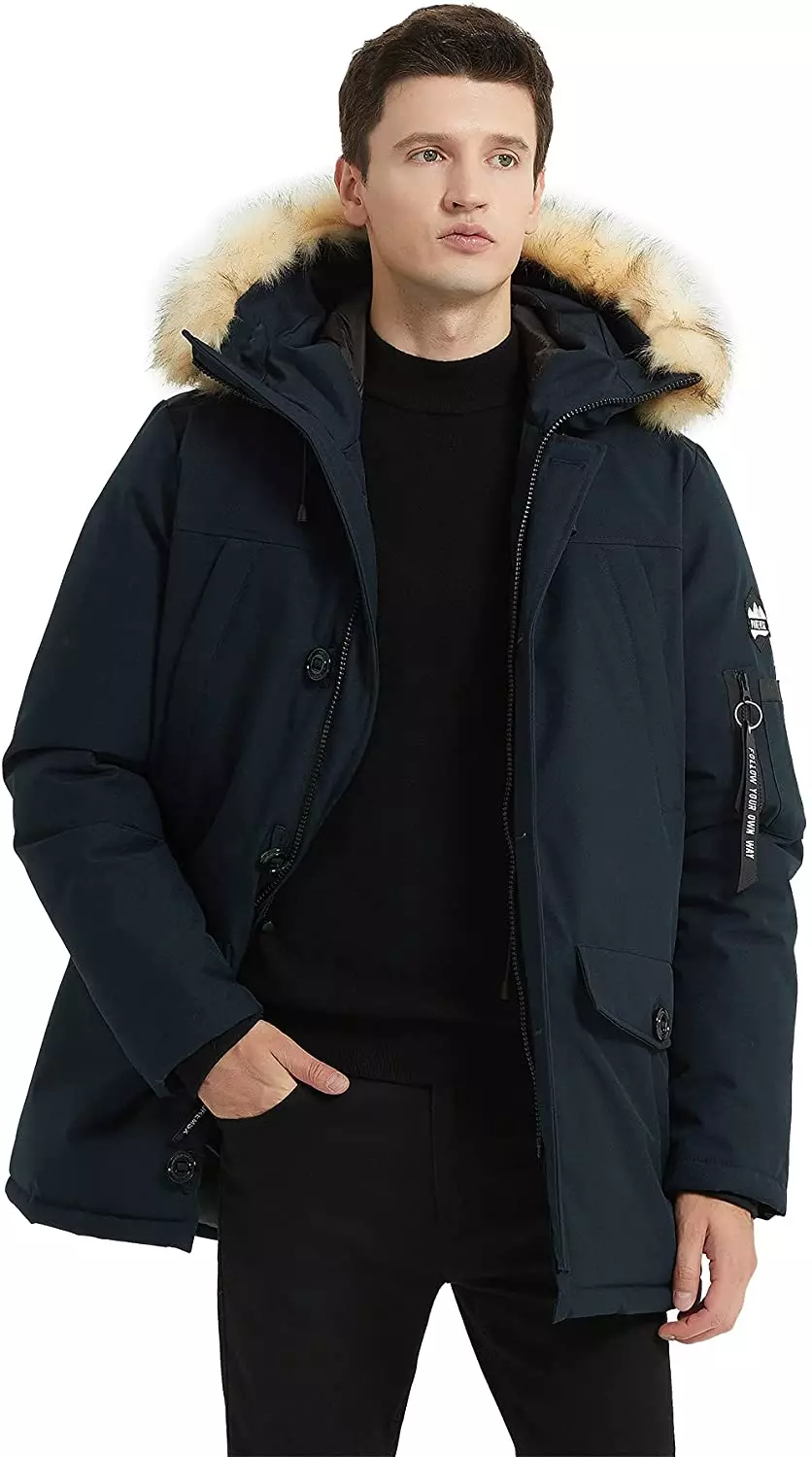 Parka con cappuccio alternativo in piumino PureMSX