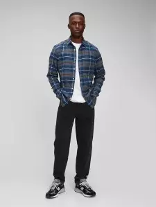 organic cotton midweight flannel shirt