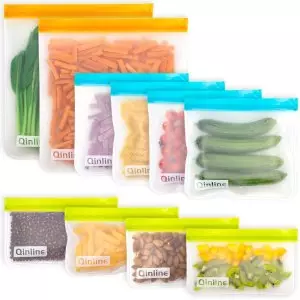 Bolsas de almacenamiento de alimentos reutilizables