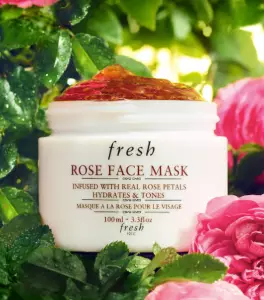 máscara facial de rosa fresca, agasallos para ela