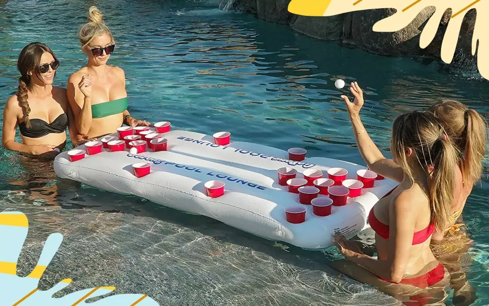 GoPong Pool Lounge Floating Beer Pong