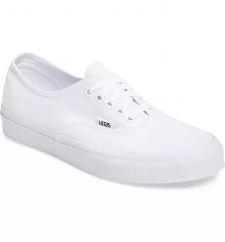 베스트 화이트 스니커즈 - White Vans Authentic Sneaker