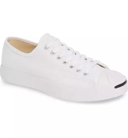 รองเท้าผ้าใบสีขาวที่ดีที่สุด - Converse Jack Purcell White Sneaker