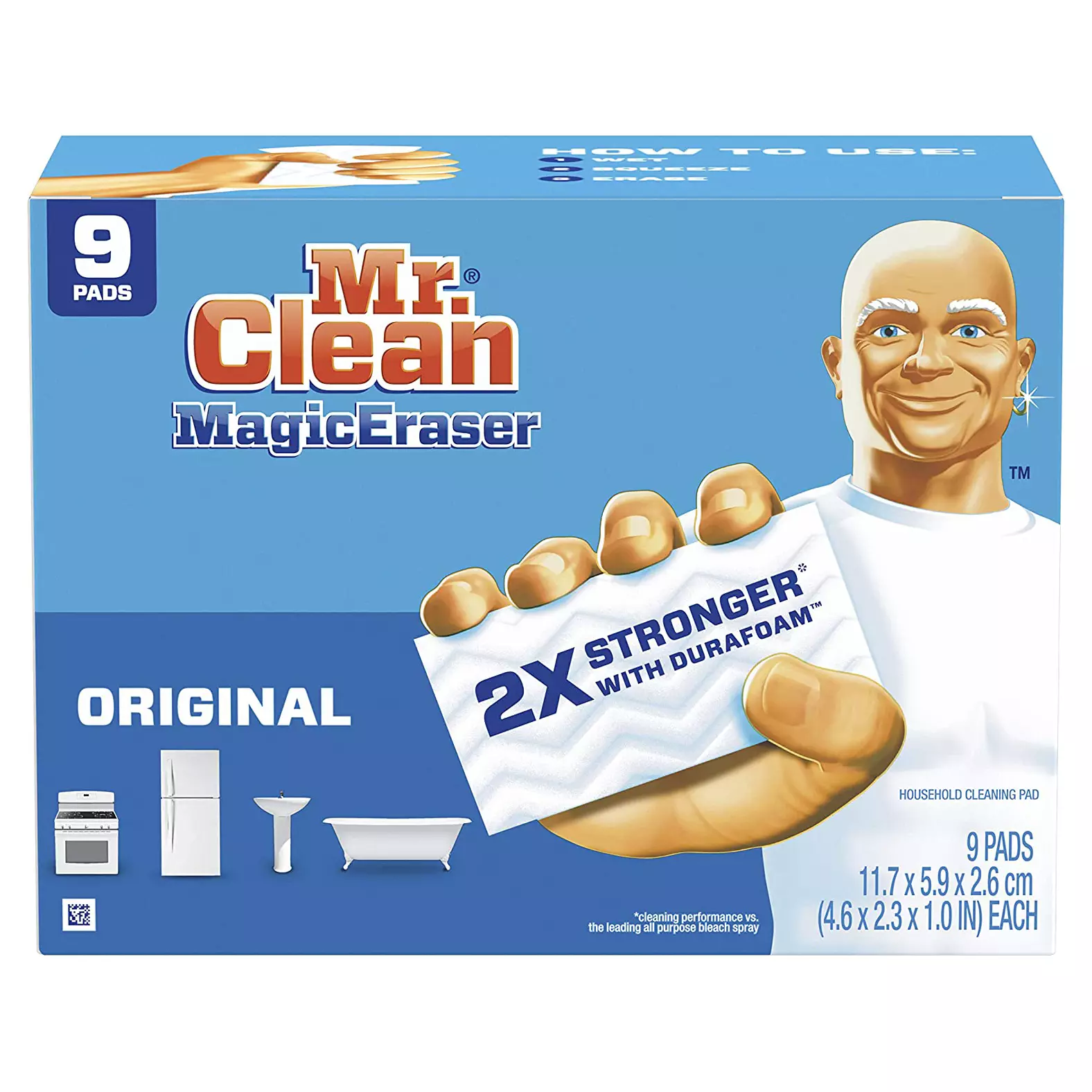 Mr. Clean Magic Eraser oriģinālie tīrīšanas spilventiņi