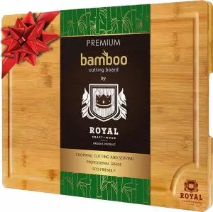 Ibhodi lokusika i-Royal Craft Wood Organic Bamboo Cutting