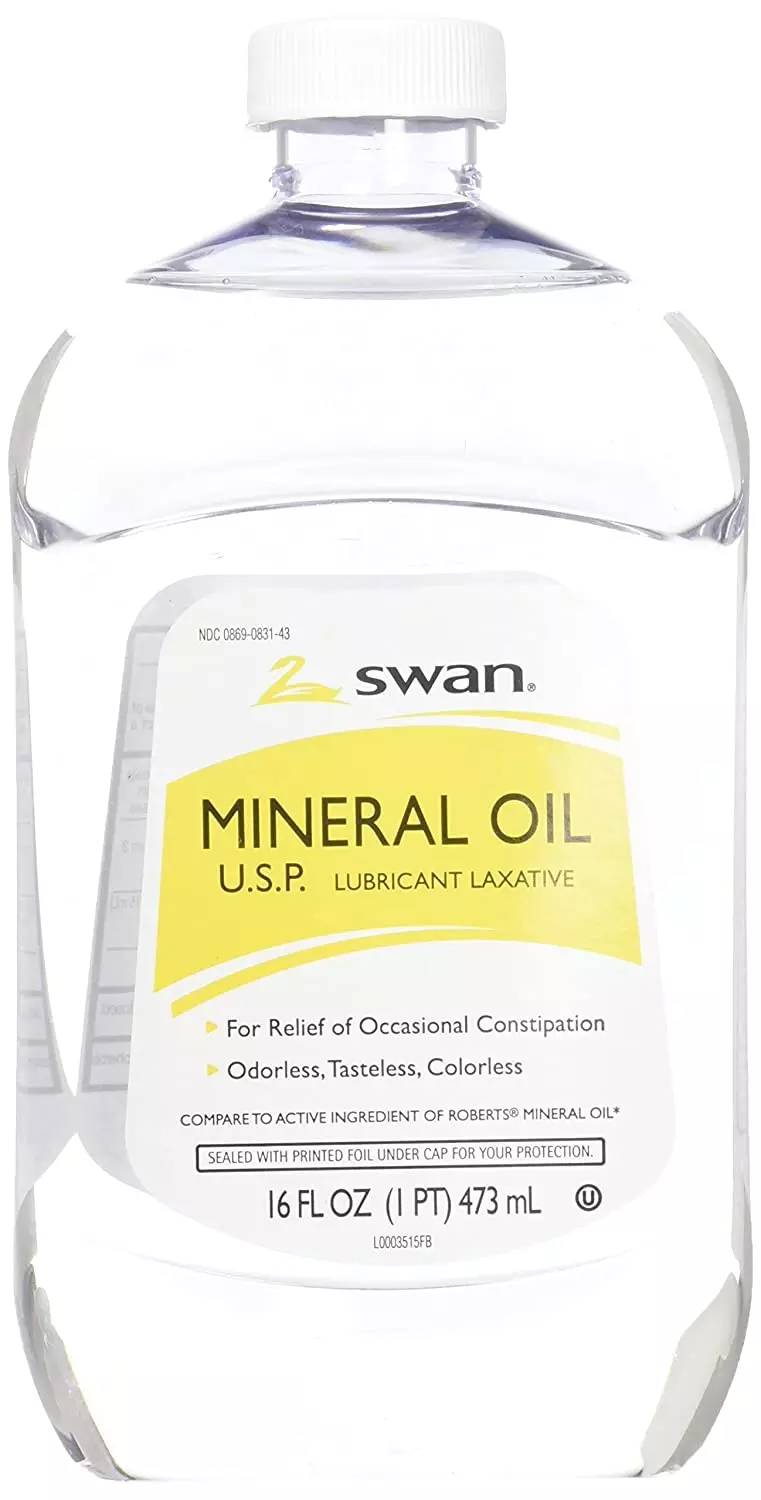 Swan minerale olie, 16 onse
