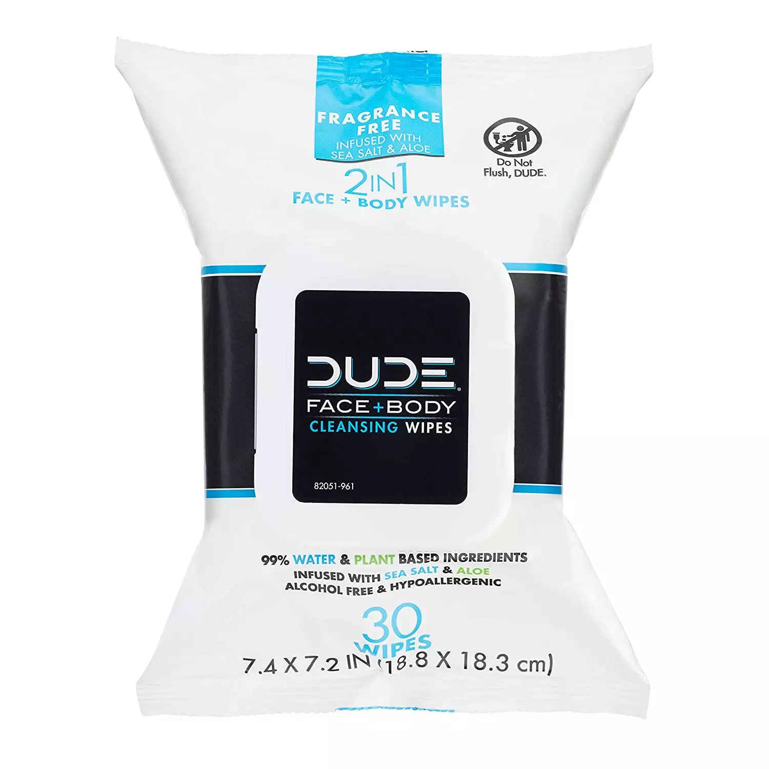 DUDE Face + Body Cleansing Wipes; bêste gesicht doekjes