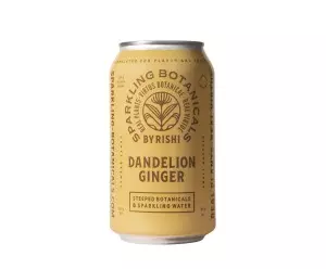 Sparkling Botanicals Dandelion Ginger dening Rishi, Obat Hangover Paling Apik