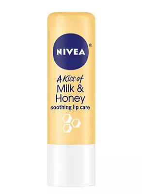 NIVEA A Kiss Of Milk & Honey დამამშვიდებელი ტუჩის მოვლა