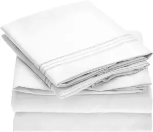 Mellanni King Size Sheet Set - Hotel Luxury 1800 Bedding Sheet & Pillowcases