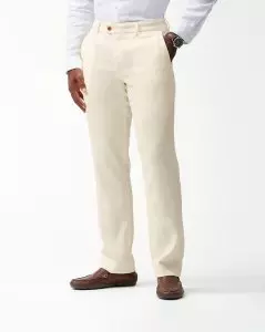 Celana linen Tommy Bahama islandzone, pakaian pernikahan untuk pria