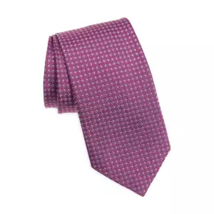 Hedvábná kravata David donahue microdot, svatební oděv pro muže