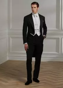 رالف لارین گریگوری ہاتھ سے تیار ٹیل کوٹ ٹکسڈو، مردوں کے لئے شادی کا لباس