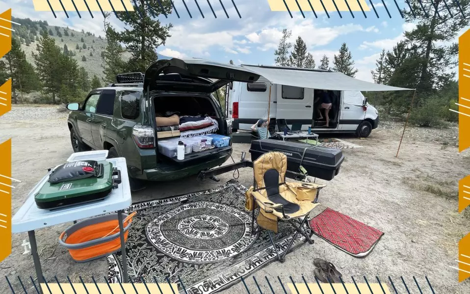 Toyota 4runner convertido para acampada en furgoneta