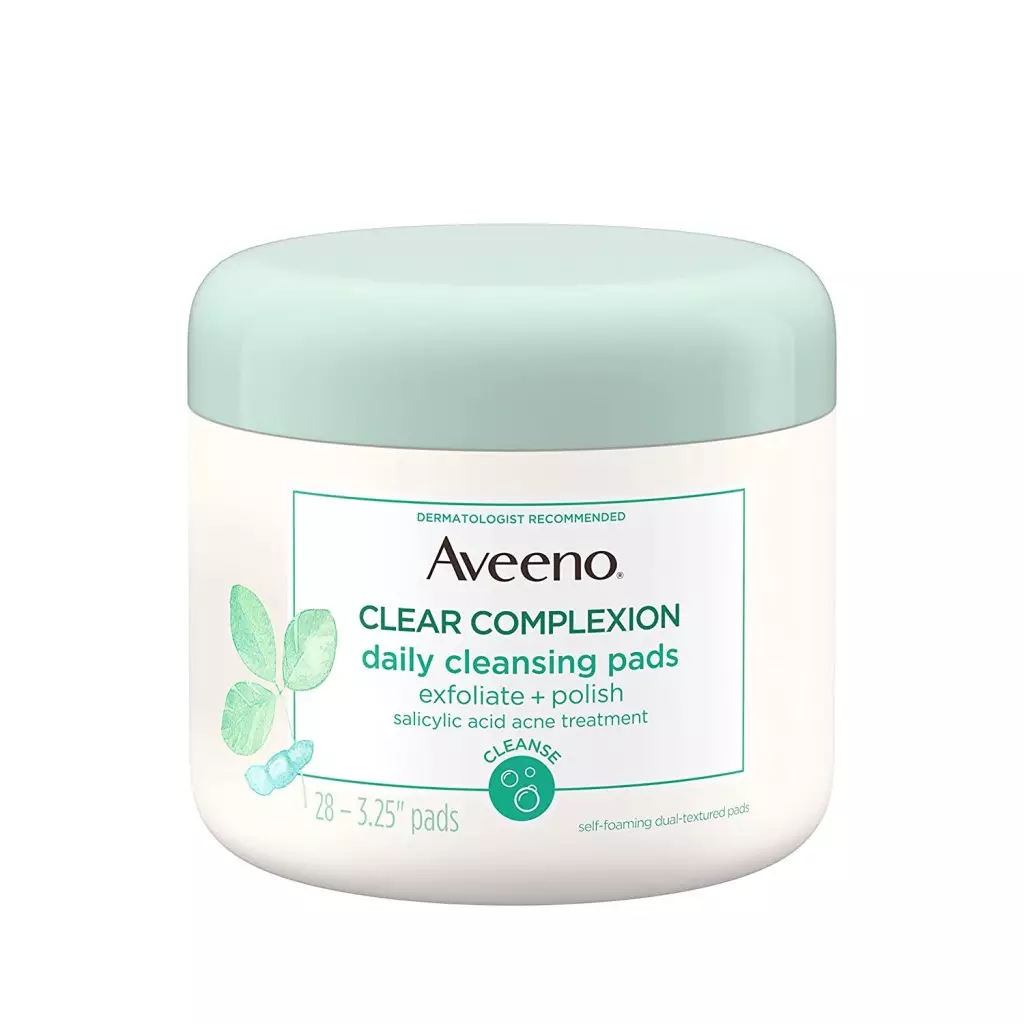 Almofadas de limpeza facial diária Aveeno Clear Complexion