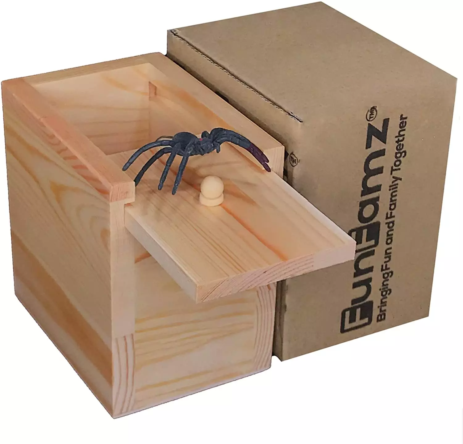 beste gag-gaver, FunFamz The Original Spider Prank Box