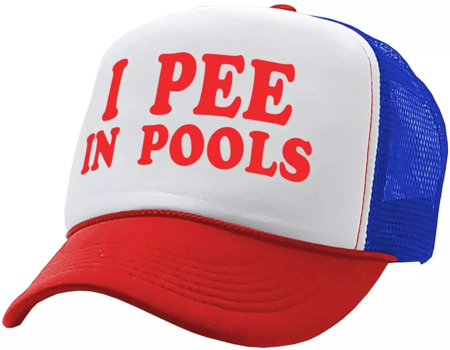 eng yaxshi gag sovg'alar, I Pee In Pools Trucker Hat
