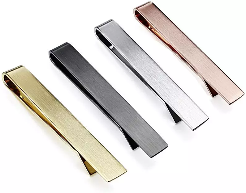 مجموعة HAWSON Skinny Tie Bar Set