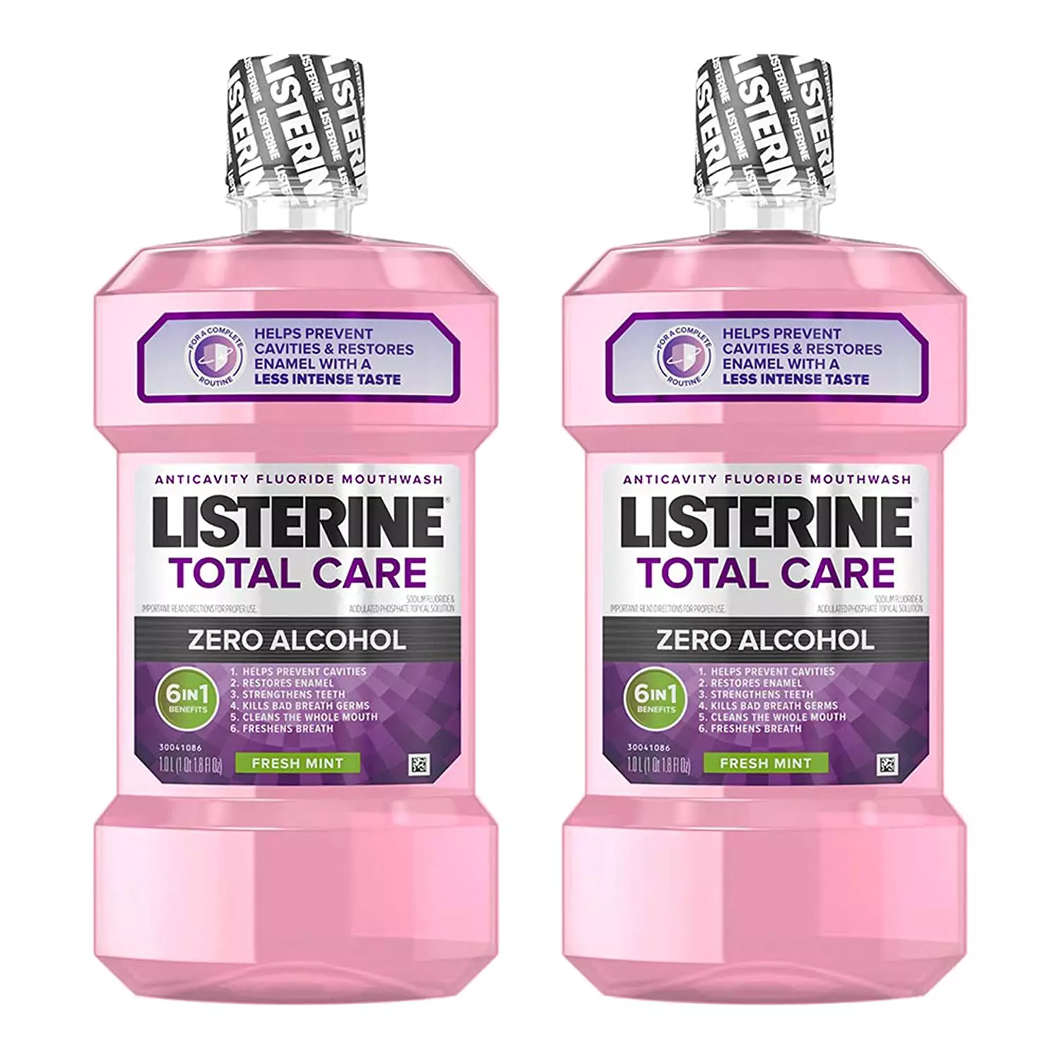 Listerine Total Care Anticavity Fluoride Mutes skalojamais līdzeklis bez alkohola; labākais mutes skalojamais līdzeklis ar fluoru