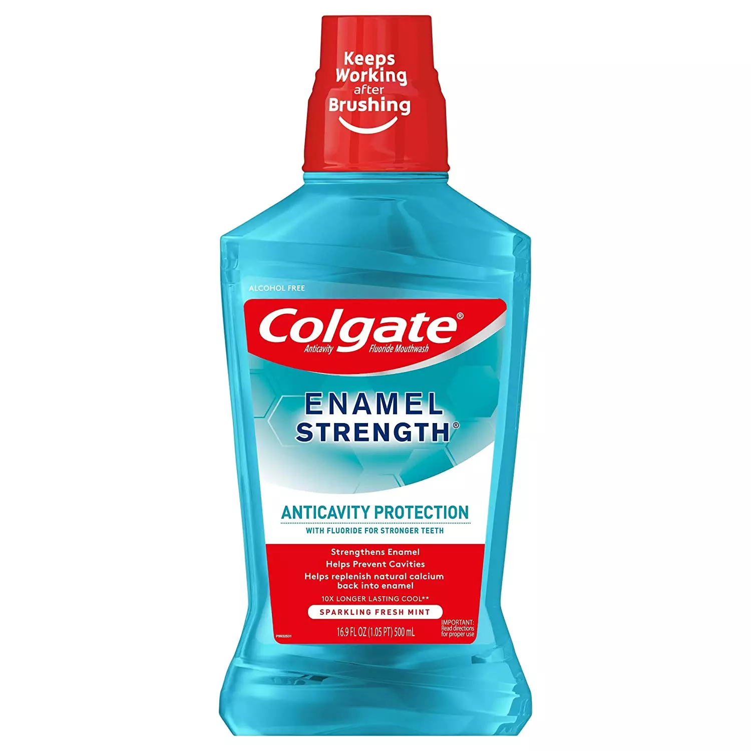 Colgate Enamel Strength Antiavity Fluoride Munnskolun; besta flúor munnskolið