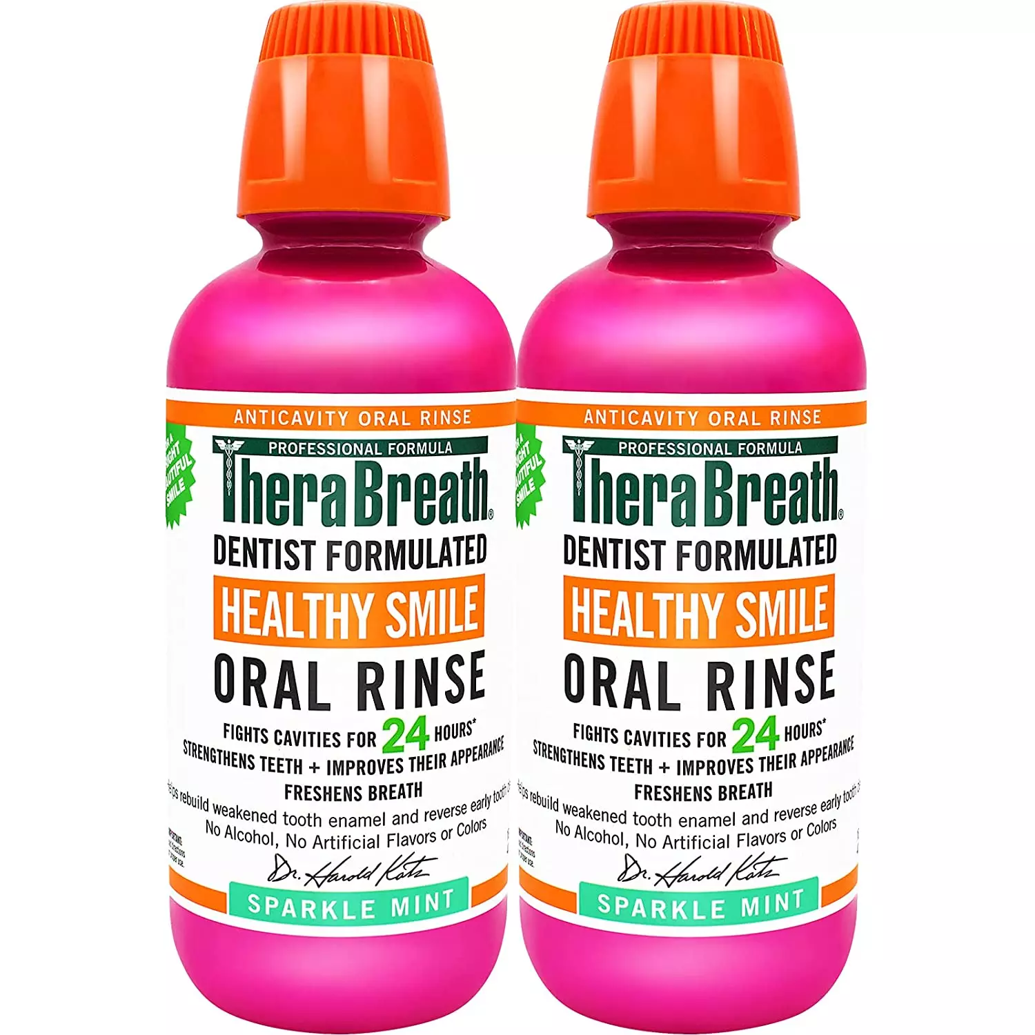 TheraBreath Healthy Smile Anticavity שטיפה דרך הפה; שטיפת פלואוריד הטובה ביותר