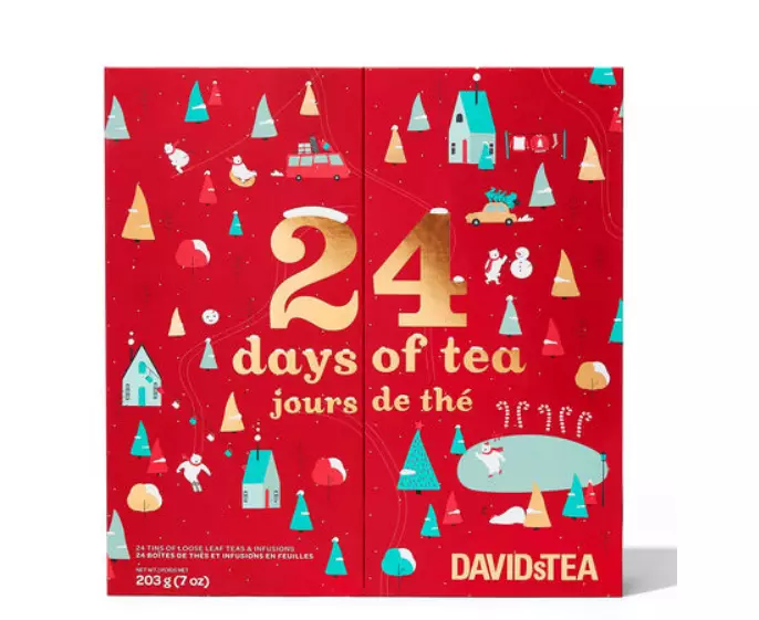Calendario de adviento del té de David