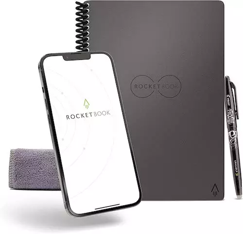 inteligentny notebook rakietowy, fajne materiały biurowe