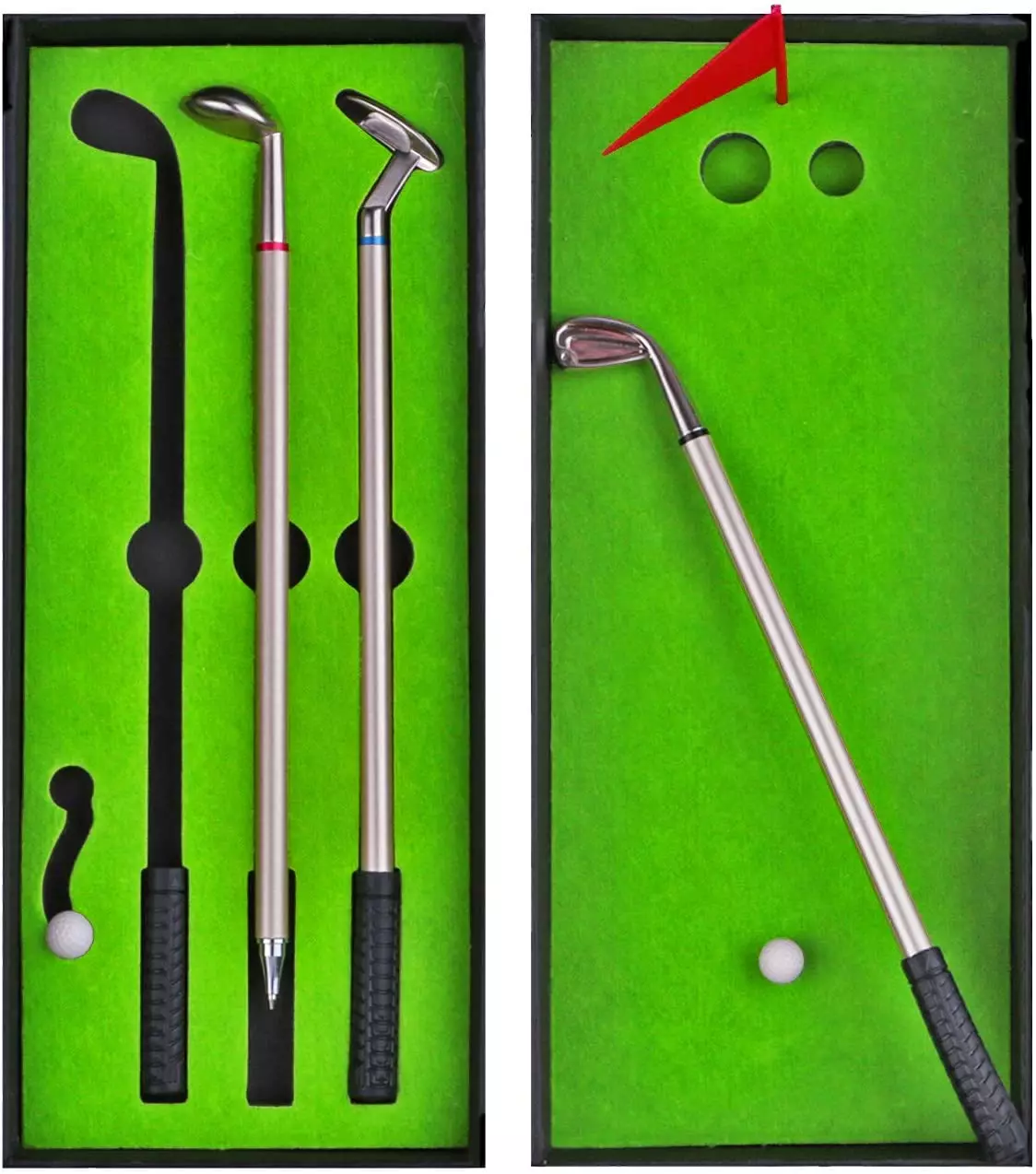 Golf Club Pen Set សម្ភារៈការិយាល័យត្រជាក់