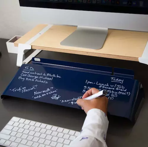 26. Fluidstance Slope Personal Desktop Whiteboard & Pen, malzemeyên nivîsgehê yên xweş