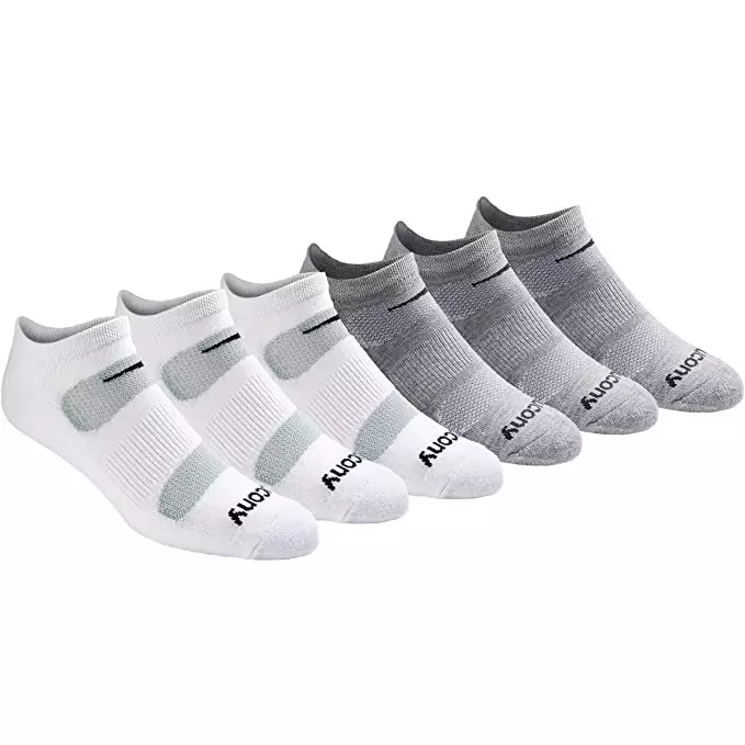 Saucony Multi-Pack Netzbelüftung Comfort Fit Performance No-Show-Socken