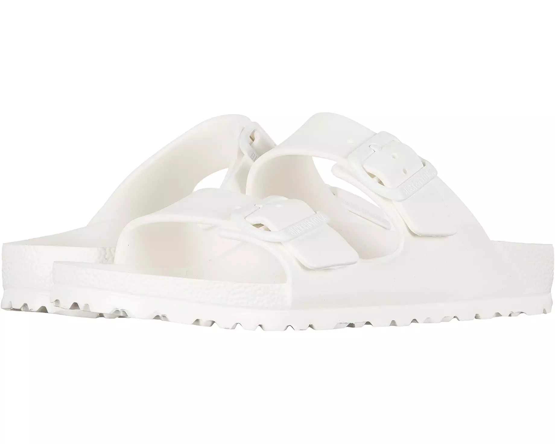 valkoiset birkenstock eva sandaalit