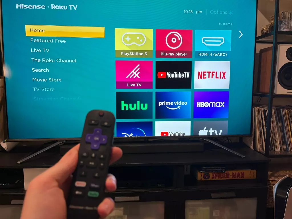 Hisense-U800GR-75-8K-Roku-TV-Imej Ditampilkan