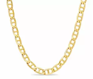 Men's 3.2mm Mariner Chain Necklace sa 10K Gold - 20