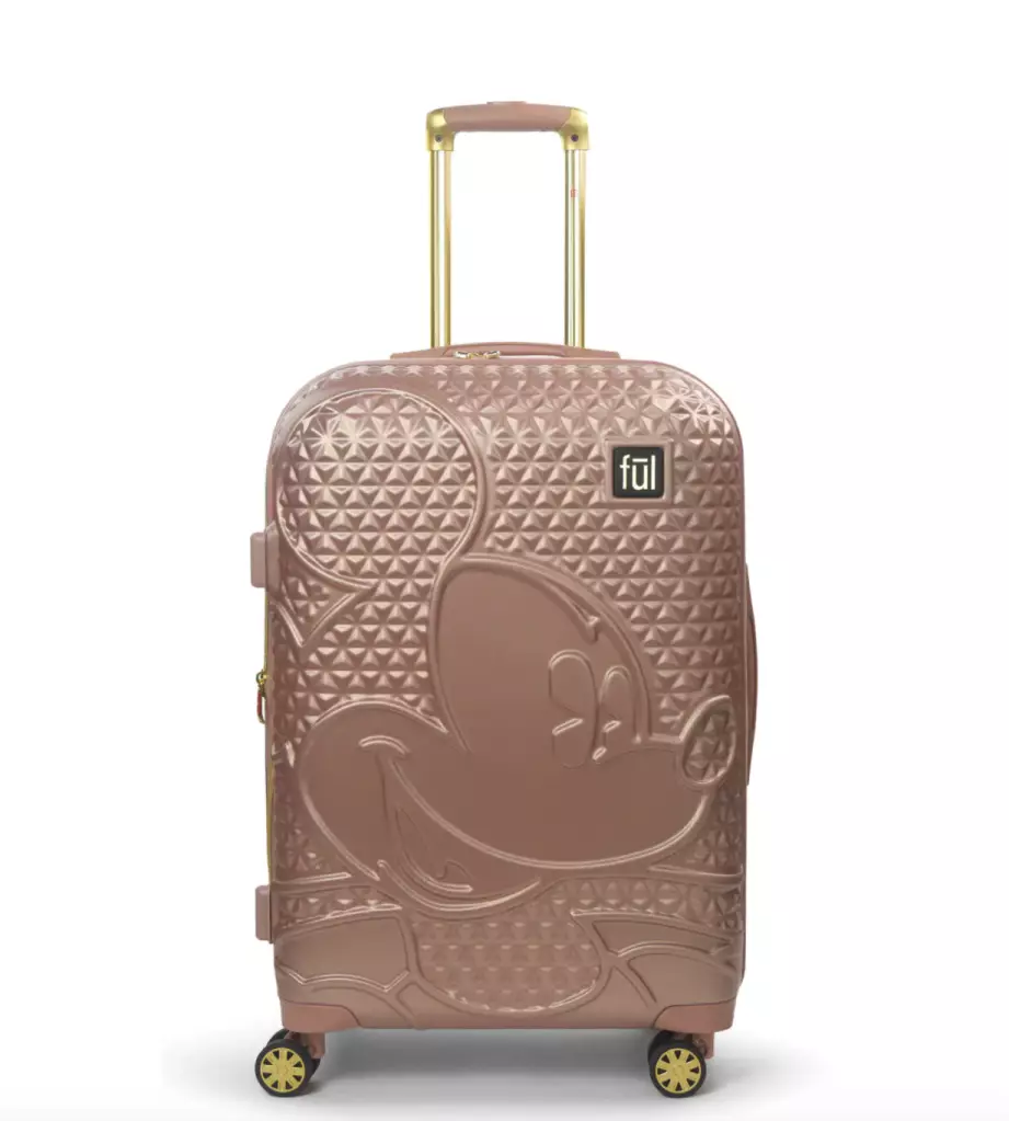 I-Disney Textured Mickey Mouse rolling suitcase