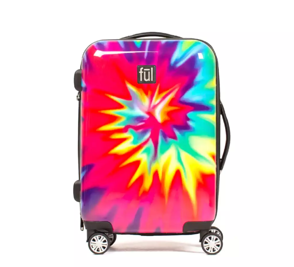 Tie dye spinner resväska, bagage erbjudanden