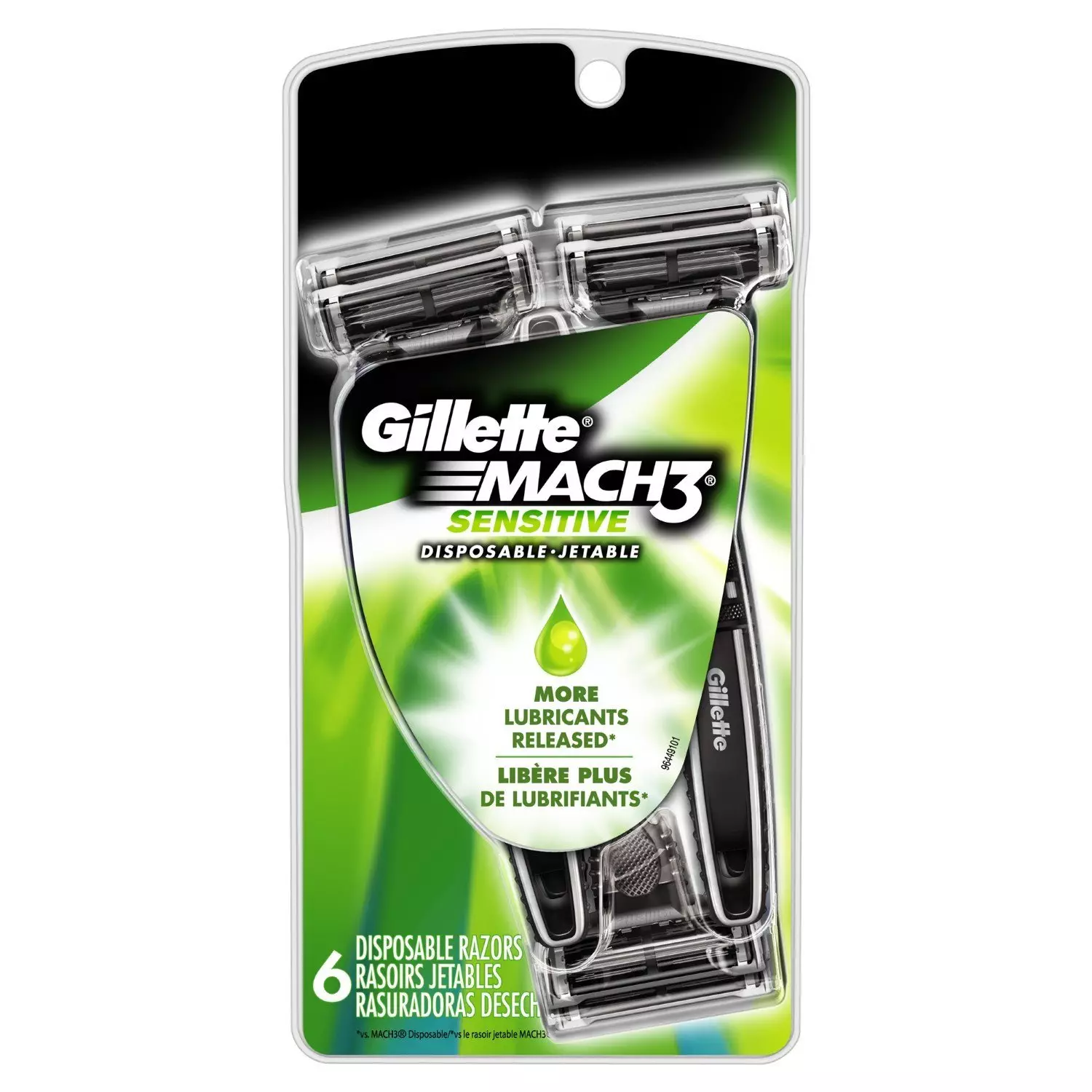 Navalla Gillette Mach3 para pel sensible; mellor navalla para pel sensible