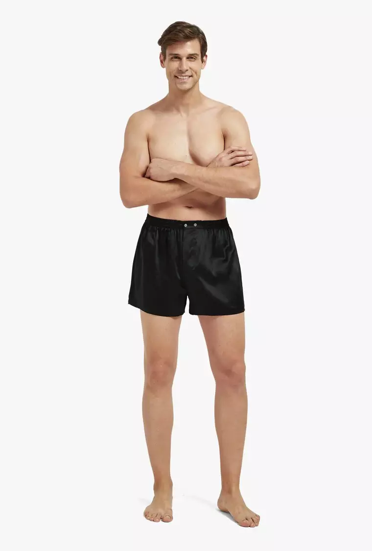 Mommesilk Luxury Wopangidwa ndi Draping Silk Boxer