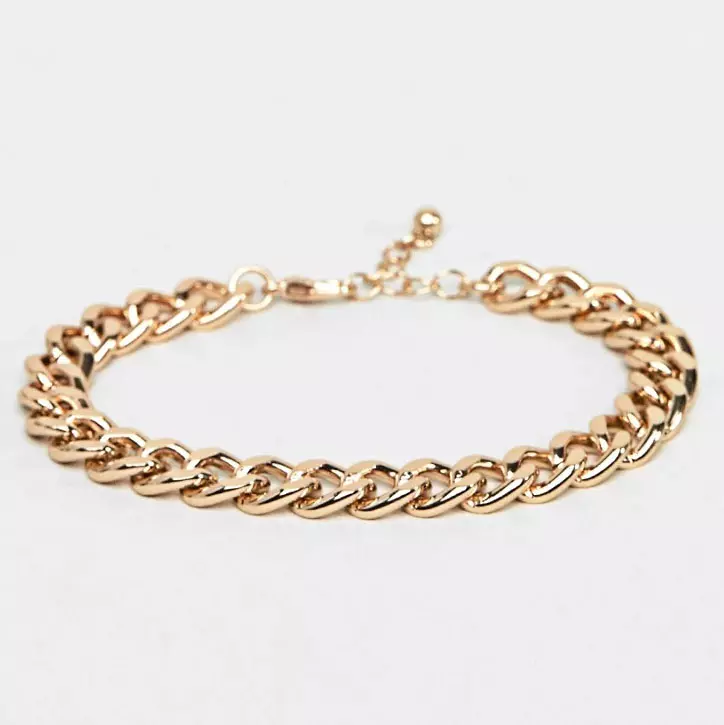 ASOS DESIGN Midweight Chain Armbånd