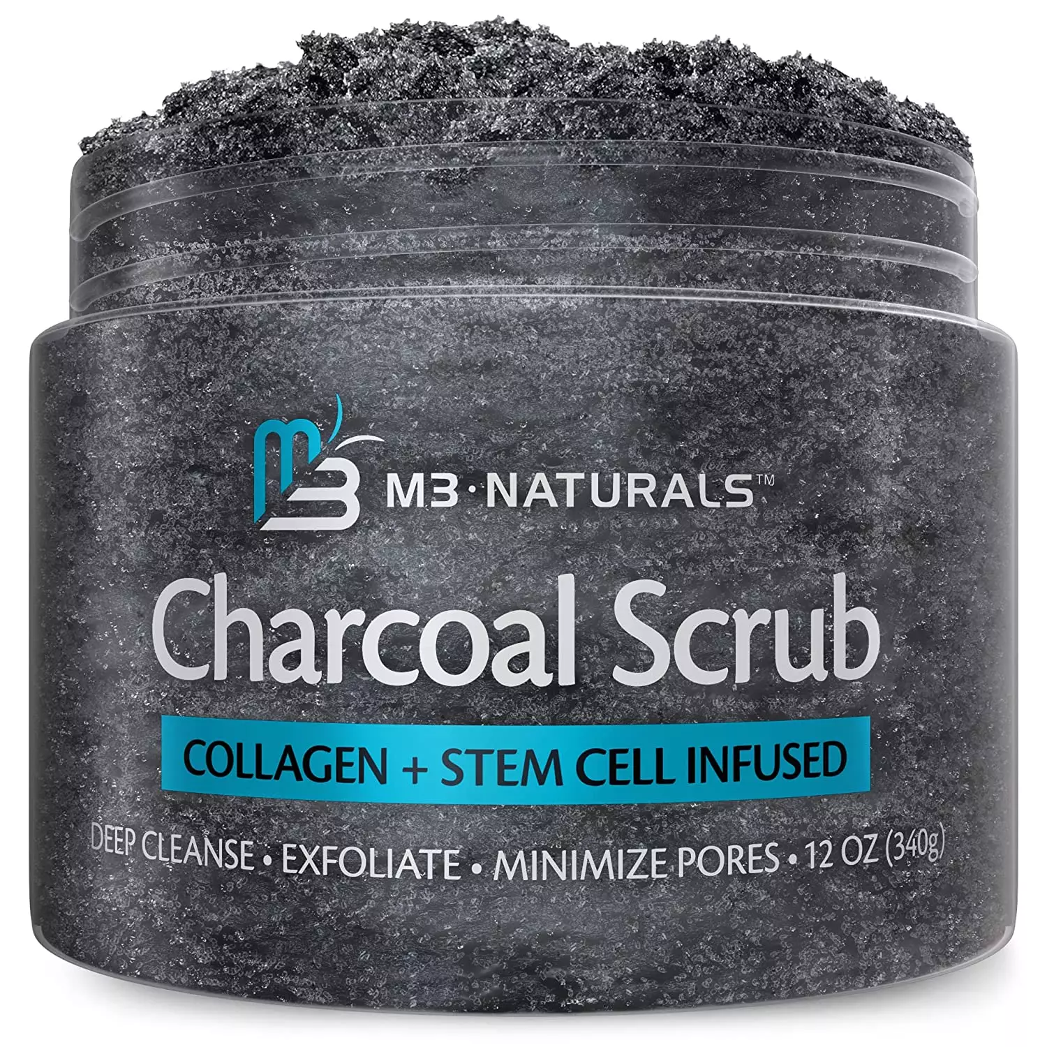 M3 Naturals Activated Charcoal Scrub Exfoliator