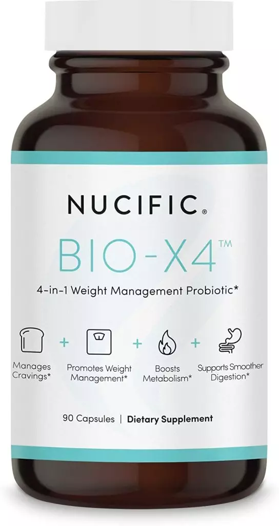 Nucific® Bio-X4 4-í-1 Probiotic viðbót fyrir þyngdarstjórnun