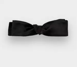 Cinabre Black Satin Batwing Bow Tie