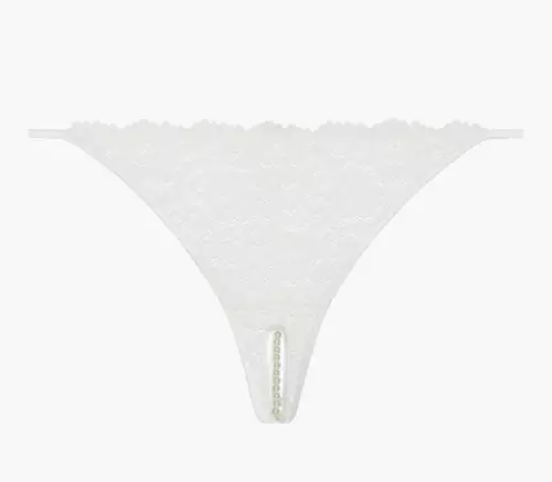 Savage X Fenty Crotchless String Of Pearls Thong