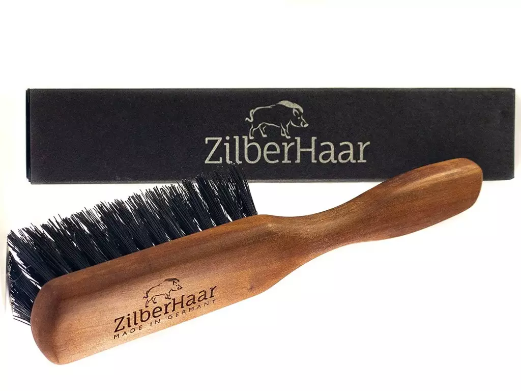Spazzola per barba Zilberhaar regolare con setole morbide di cinghiale