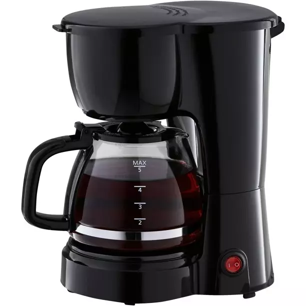 Máquina de café preto de 5 xícaras Mainstays