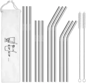 hiware magamit pag-usab stainless steel straw