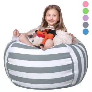 WEKAPO Stuffed Animal Storage Bean Bag Stol