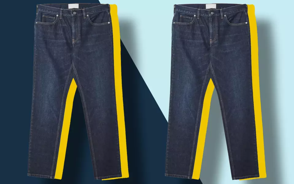 Yakanakisisa Varume Jeans Pasi pe $ 100