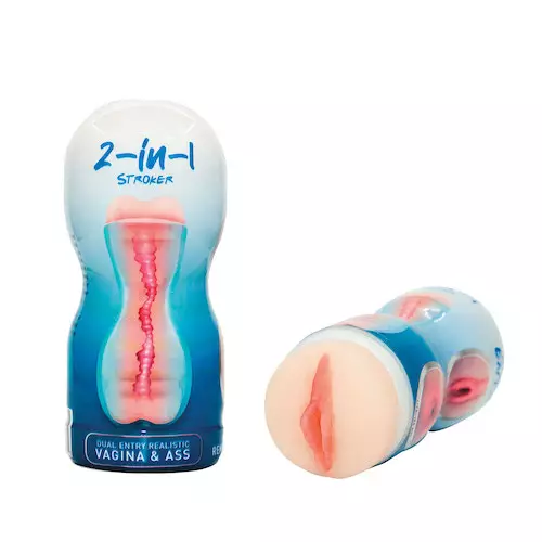 2-Muri-1 Stroker Realistic Vagina & Indogobe