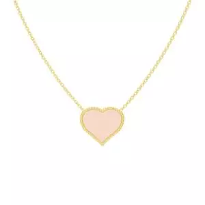 Babygold Enamel Heart Necklace