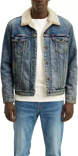 Levi's Sherpa Trucker Jacket Männer Hierscht Moud Guide